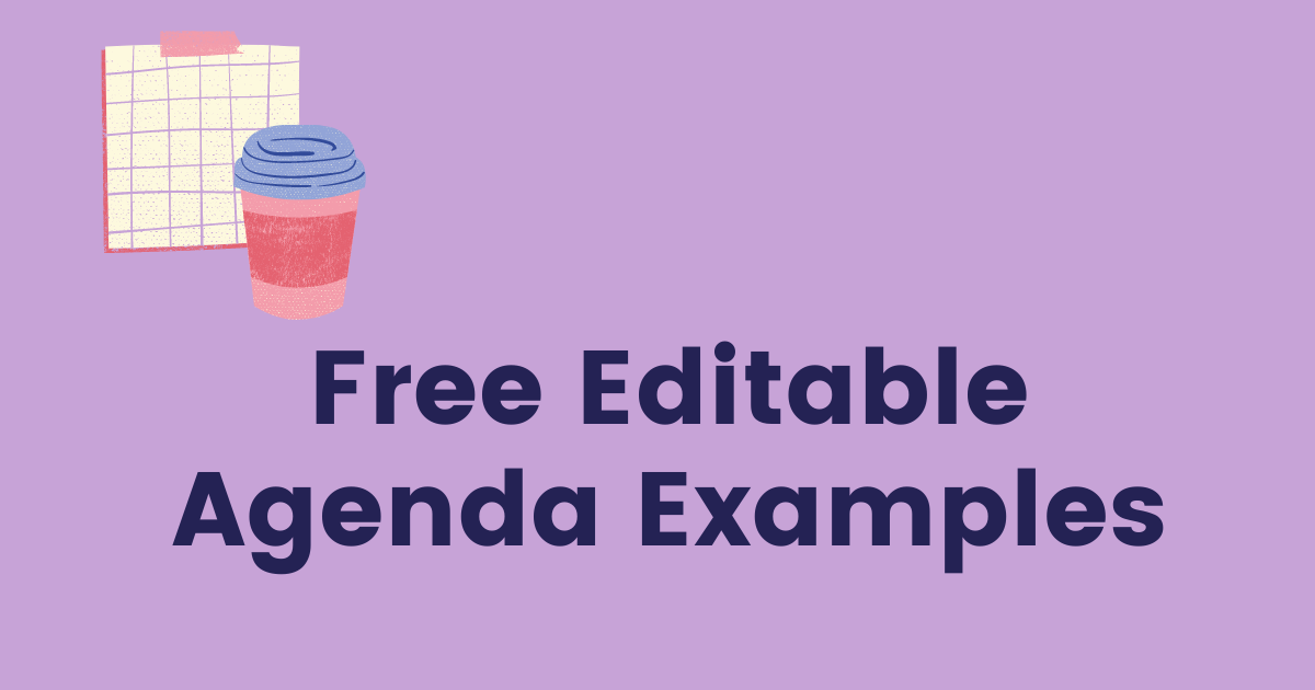Free Editable Agenda Examples | EdrawMax Online