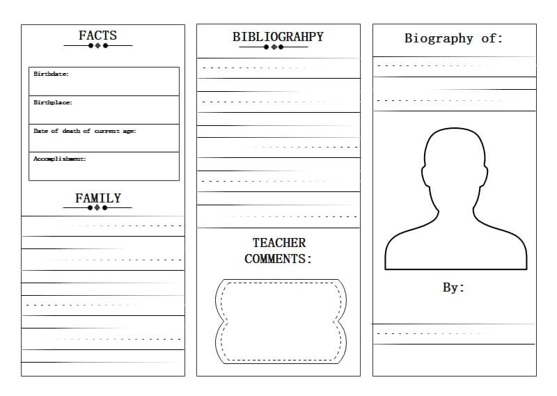 Free Printable Biography Graphic Organizer Printable Printable Word 