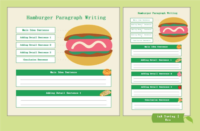 Hamburger Paragraph Template Persuasive Writing Twinkl Lupon gov ph