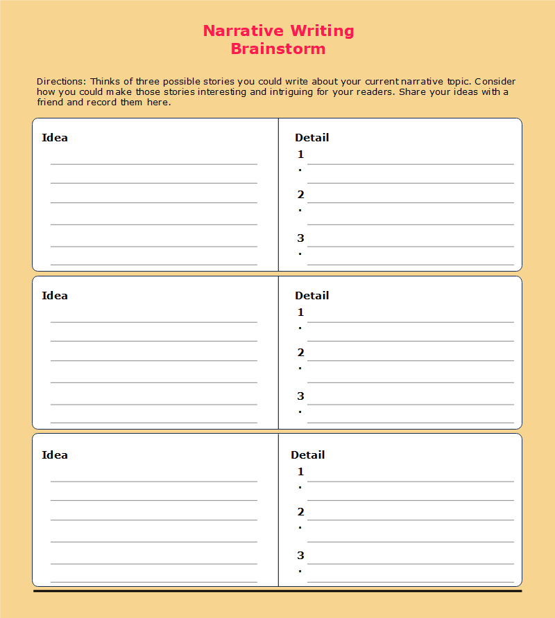 Editable Narrative Writing Graphic Organizer Examples Editable Narrative Writing Graphic Organizer Examples