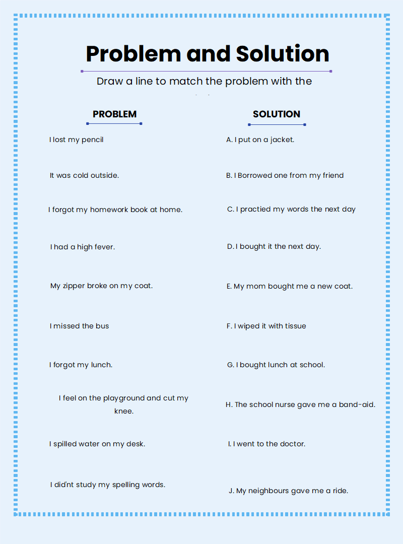 Problem And Solution Examples