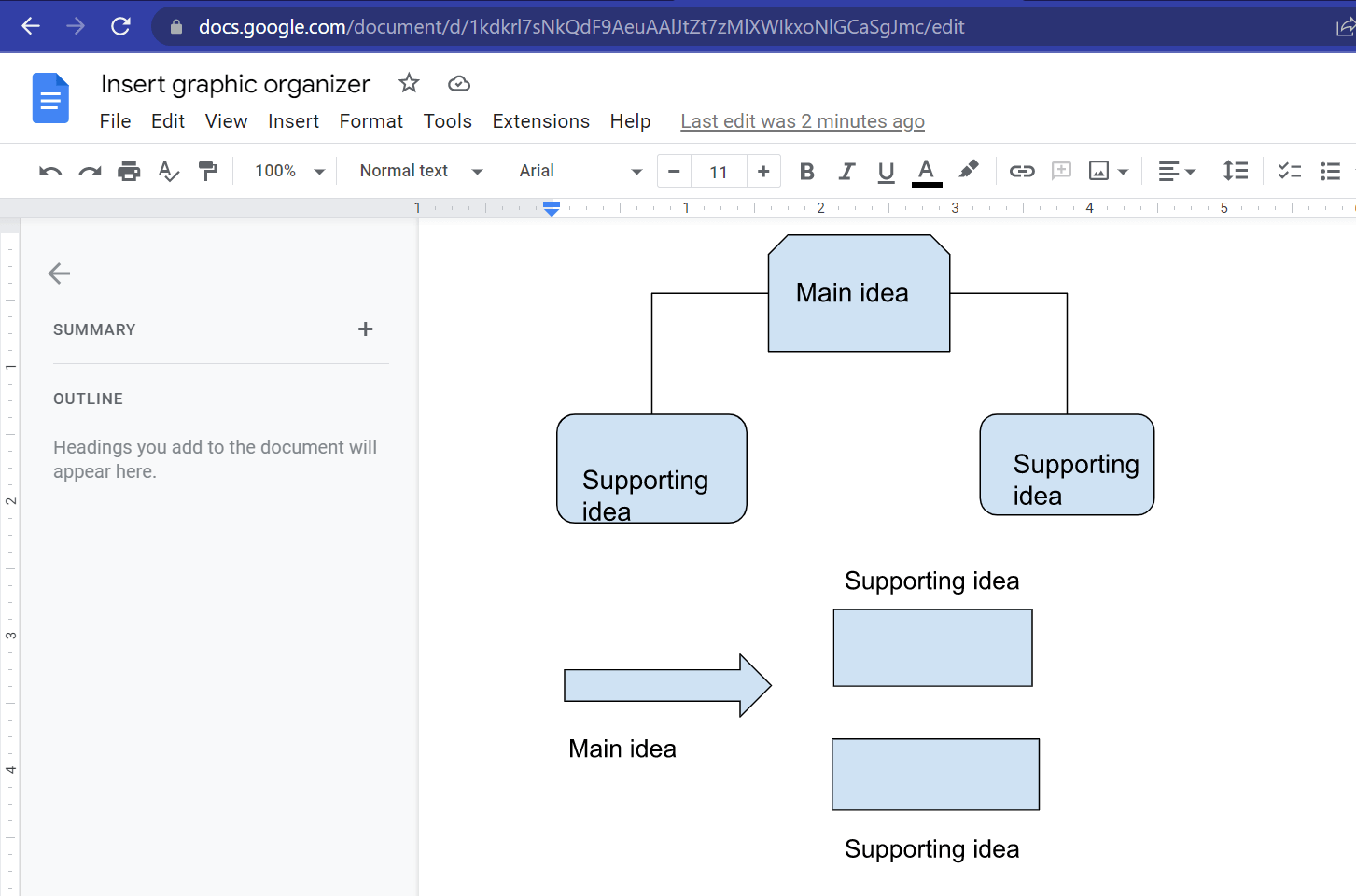 How To Make A Graphic Organizer On Google Docs EdrawMax Online