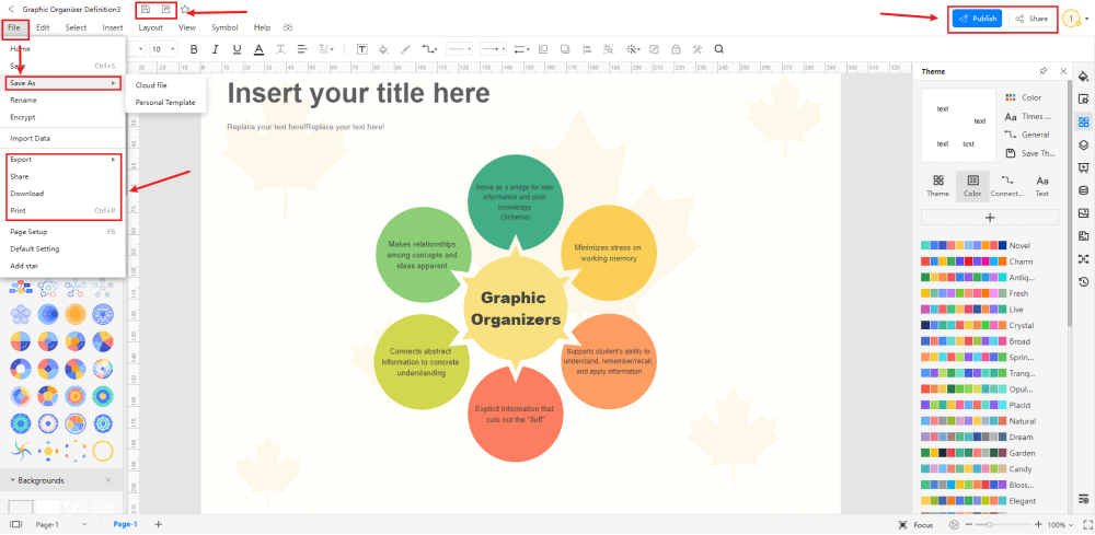 How To Make A Graphic Organizer On Google Docs EdrawMax Online