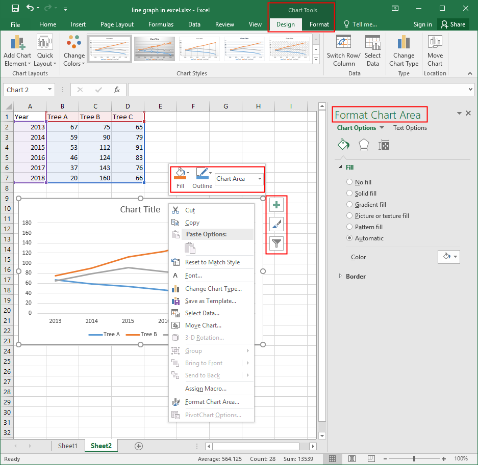 How To Make A Line Graph In Excel EdrawMax Online