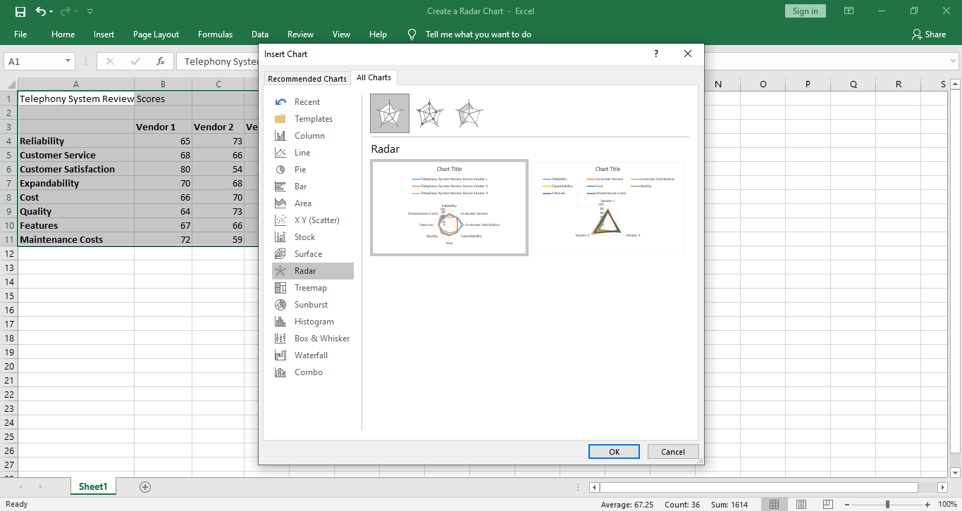 How To Make A Radar Chart In Excel EdrawMax Online