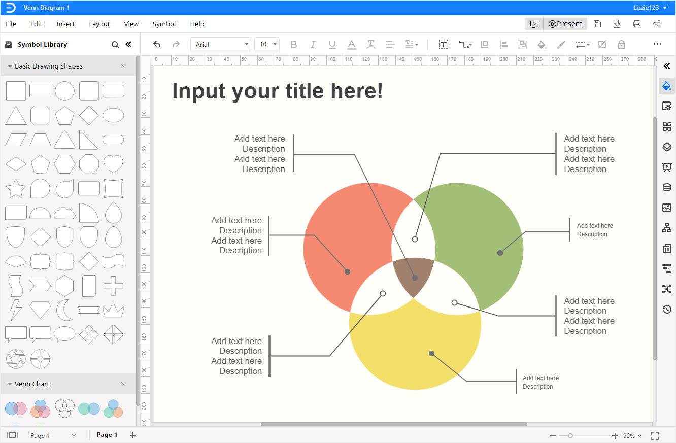 Word Venn Diagram Template