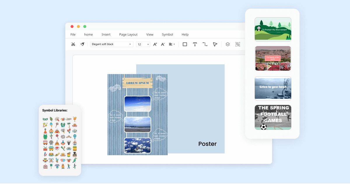 Free Online Poster Maker | EdrawMax Online