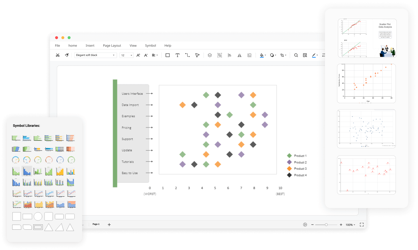 Free Online Scatter Plot Maker EdrawMax Online