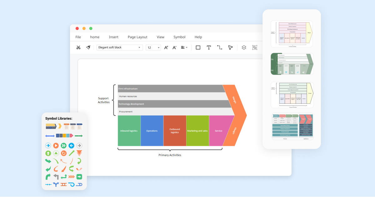 Free Online Value Chain Software | EdrawMax Online